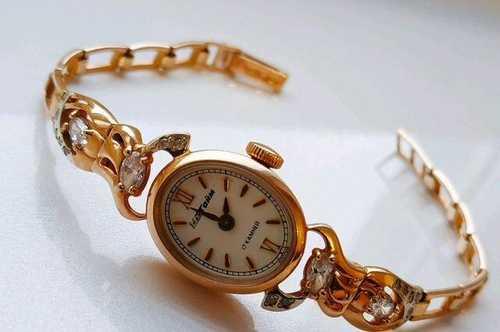 Золотые браслеты для часов чайка женские