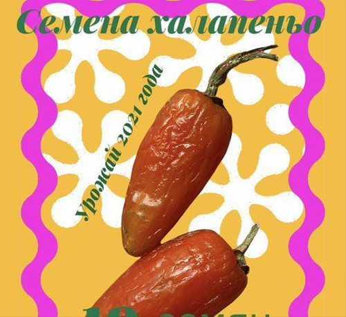 Семена перца халапеньо Capsicum annuum 'Jalapeo