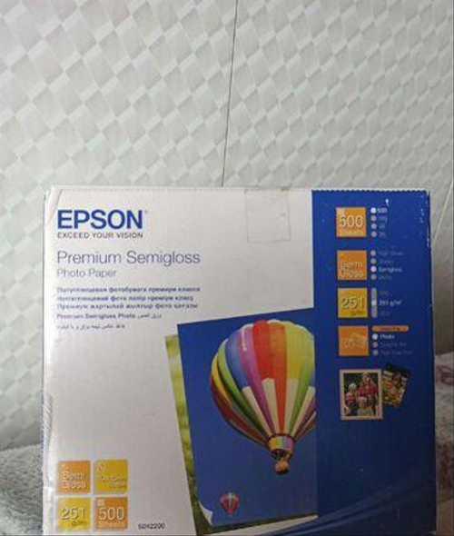 Фотобумага +подарок Epson Premium 10x15 500 шт