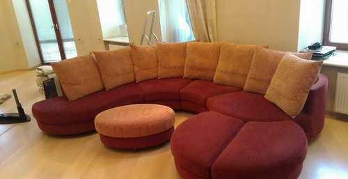 Rolf Benz угловой диван +3 пуфа комплект Оригинал