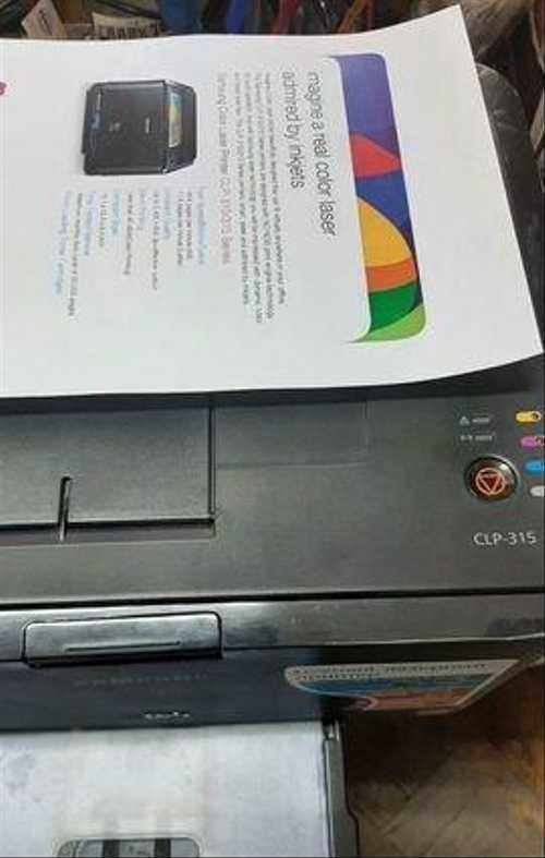 Продам цветной лазерный принтер Samsung CLP-315