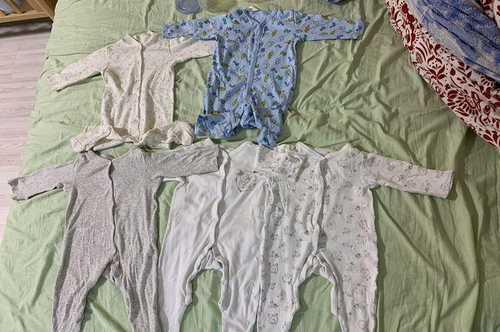 Слипы mothercare 68, рыжик 62 и 68, baby go 74