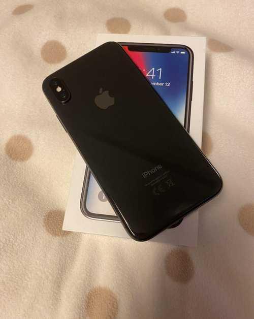 Телефон iPhone X, 256 GB, Space gray