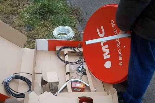 Спутниковое тв тарелка МТС интернет