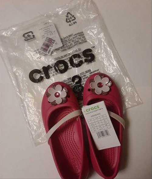 Балетки crocs р.32-33 J1