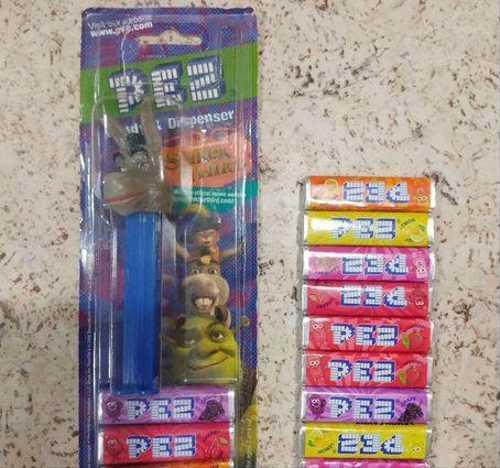 Игрушка PEZ диспенсер Осел из Шрека + конфеты
