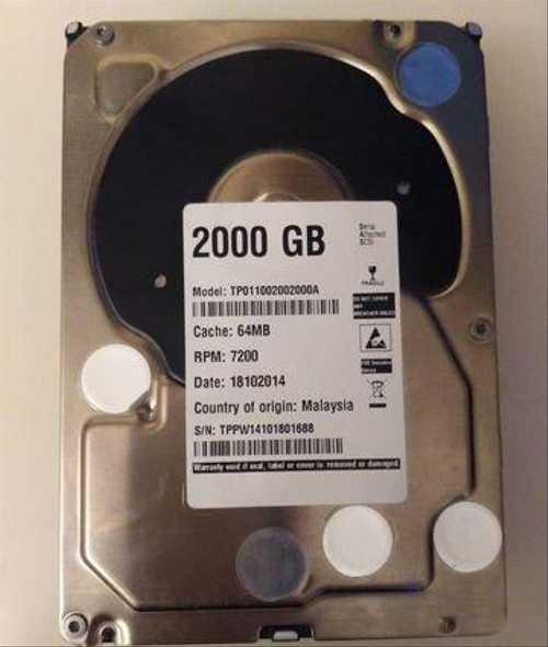 SAS 2Tb серверные 24/7 диски