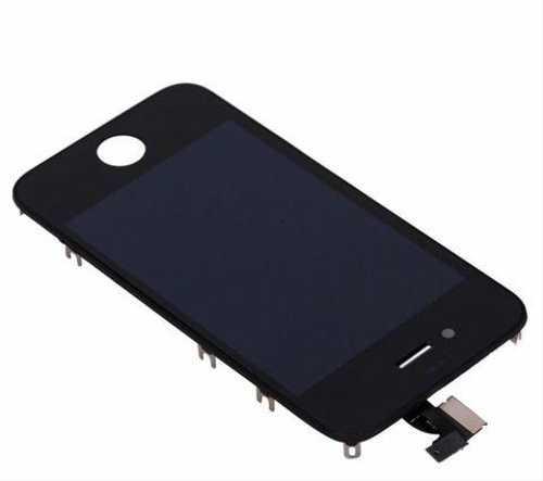 Экран с подложкой для iPhone 4S Черный