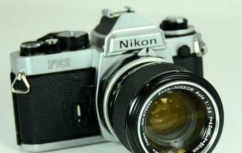 Фотоаппарат Nikon FE2. Объектив зум 43-86мм
