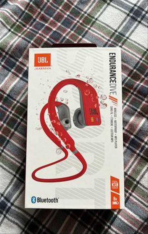 Наушники для плавания JBL Endurance Dive Red