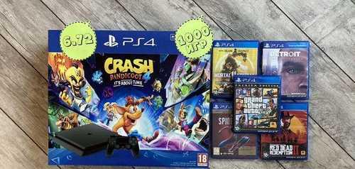 Ps4 прошитая 2500+ игр детский сборники Crash Band