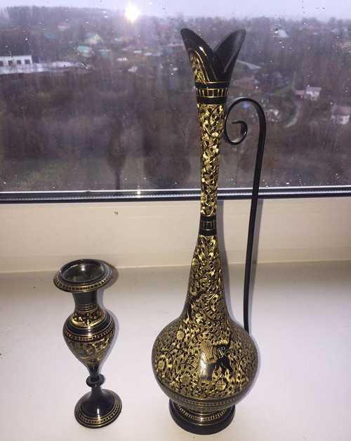 Продам вазу и подсвечник