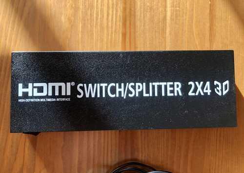 Hdmi switch splitter 2x4 3D Optical