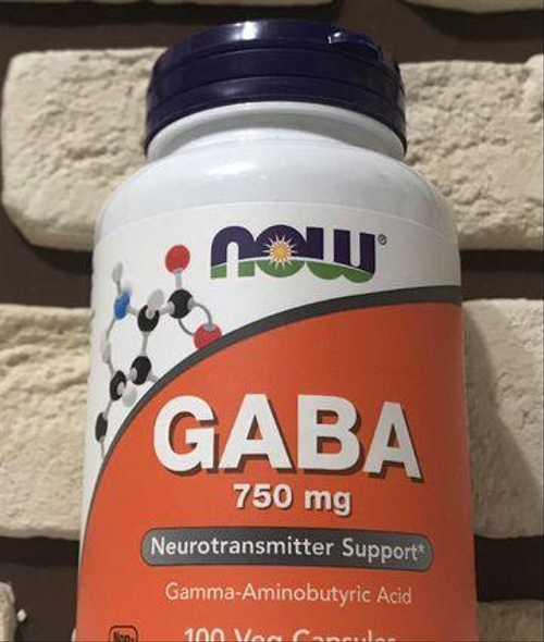NOW gaba 750mg Габа