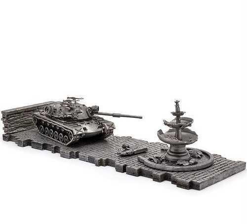 Диорама танка M48A5 patton из металла 1:72