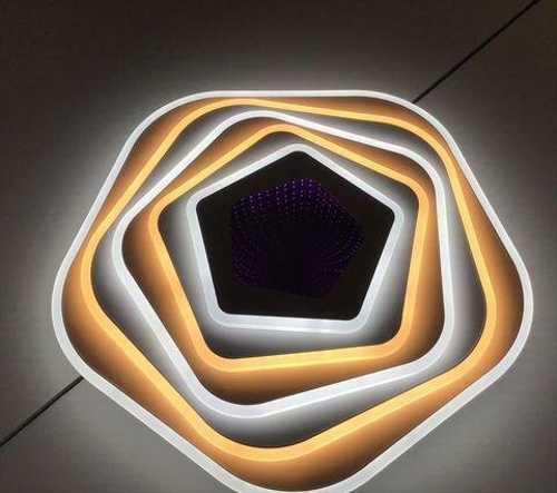 Люстра светодиодная, потолочная Геометрия 3D