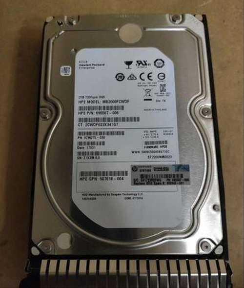 Жесткий диск HP 653948-001 2Tb SAS 3.5