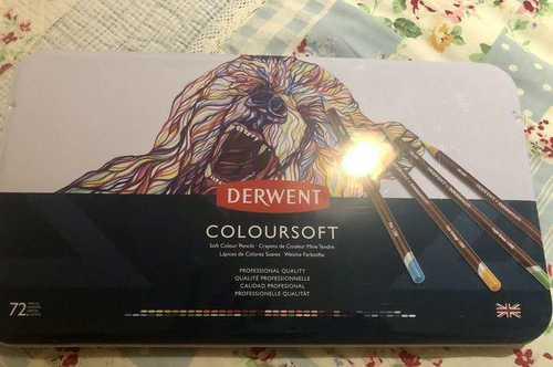 Derwent Coloursoft 72 цветные карандаши