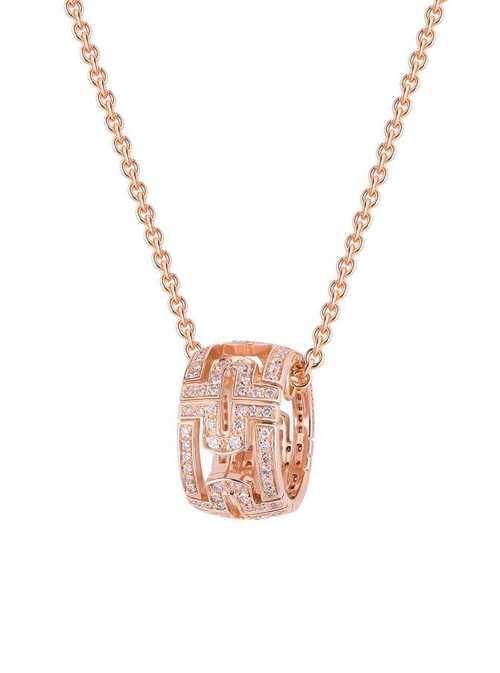 Bvlgari Parentesi Rose Gold Diamonds Necklace