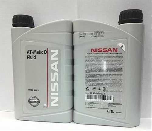 Масло 1л для АКПП и гур Nissan ATF Matic D, N-CVT