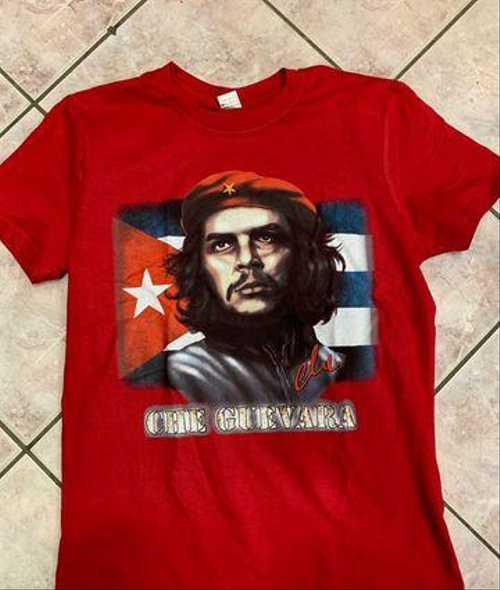Хлопковая Футболка Che Guevara новая.Красная