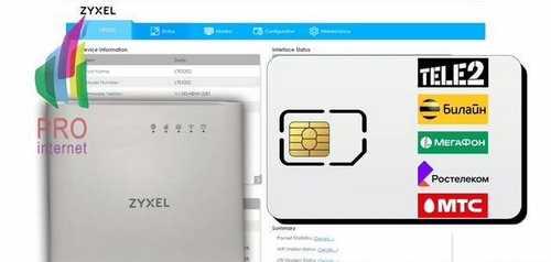 Zuxel LTE3202-M430-сим-карта безлимит бесплатно