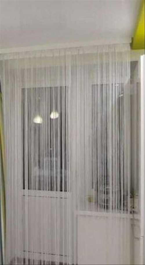 Занавески шторы нитяная 110x230 см