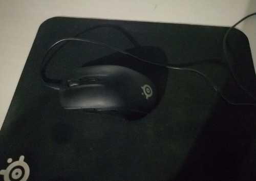 Игровая мышь и коврик Steelseries