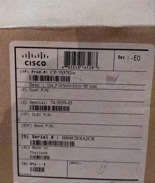 IP-телефон Cisco CP-7937G HE Китай