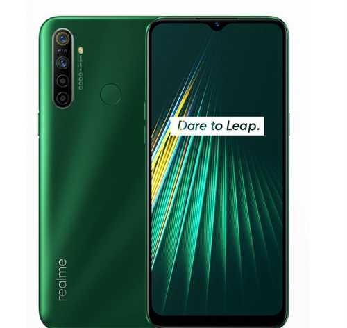 Realme 5i 4-64, зелёный, новый