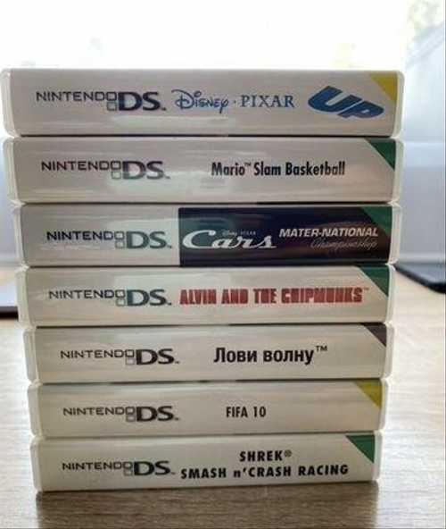 5 игр для Nintendo DS + 2 коробки от игр