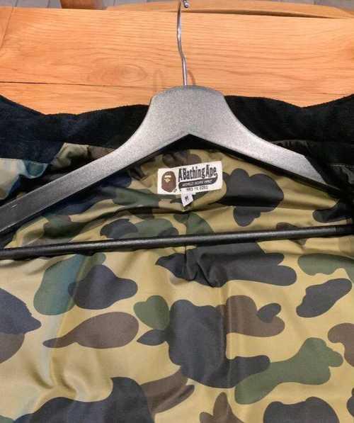 Bape куртка пуховик М-65 из нубука (Размер М) ориг