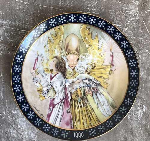 Настенная тарелка "Свет святой ночи". 1990