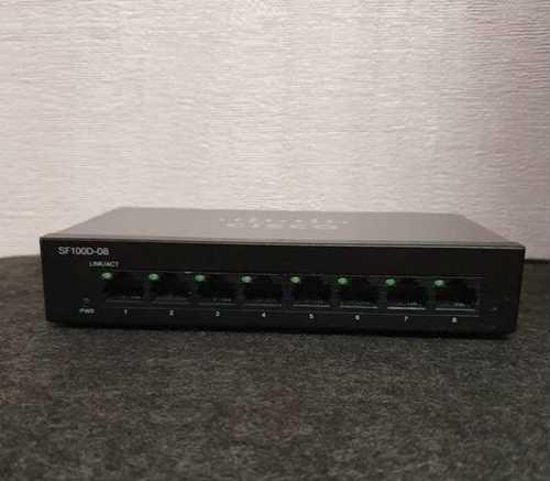 Коммутатор cisco SF100D-08