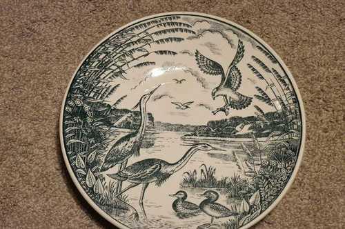 Декоративная тарелка "Пернатые рыболовы", Конаково