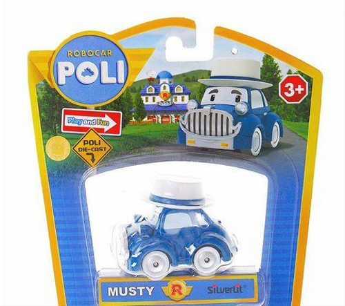 Машинка Robocar Poli Silverlit Масти металлическая, 6 см, Musty (83179)