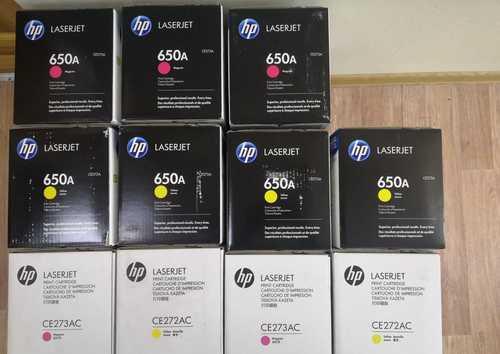 Картриджи HP CE271AC, CE272A, CE740A
