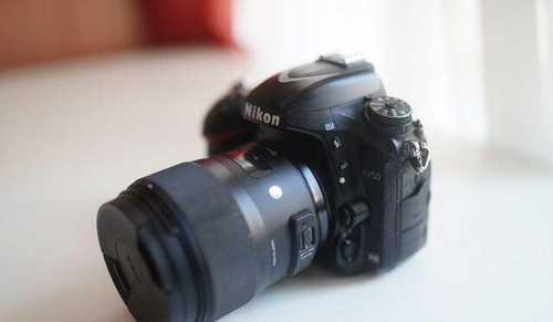 Зеркальный фотоаппарат Nikon d750 + sigma 35mm 1.4