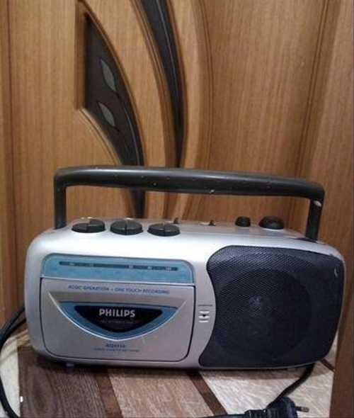 Магнитофон кассетный + радио, philips
