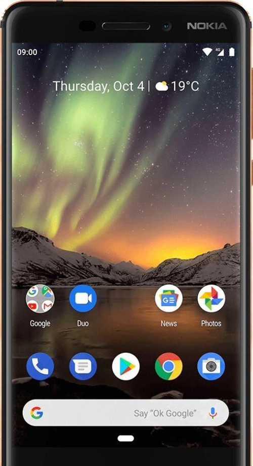 Смартфон Nokia 6.1 Dual Sim, черный