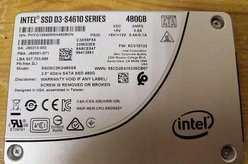 Жесткий диск SSD intel 480 gB