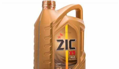 Моторное масло синтетическое ZIC X9 5w40, 4л Ориги