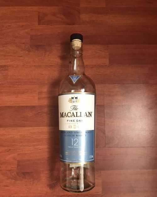 Бутылка от Macallan 12 лет, объём 1,75 л