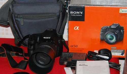 Sony A58 объектив 55-200мм (пробег 5588 кадров)
