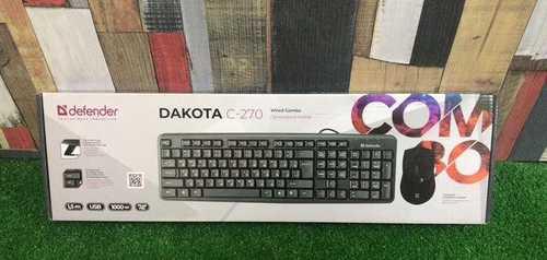 Клавиатура с мышкой USB Defender Dakota C-270