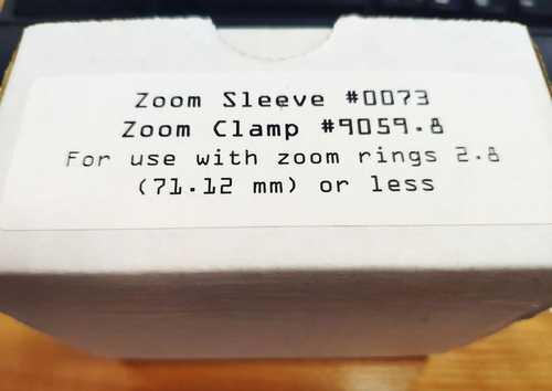 Ikelite - Zoom sleeve (#0073) and clamp (#9059.8)
