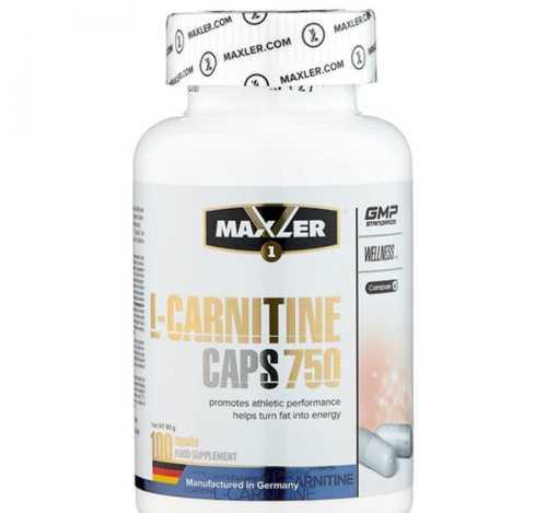 Л-карнитин Maxler L-Carnitine 750 mg 100 капс
