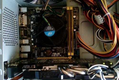 Asus H81M-K, i3-4170, 4Gb ddr3, radeon hd 7870,pb