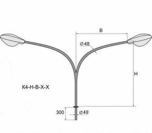 Опоры освещения металические