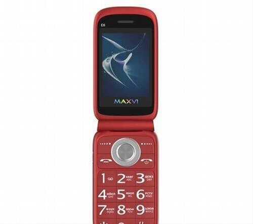 Сотовый телефон Maxvi E6 2SIM, красный